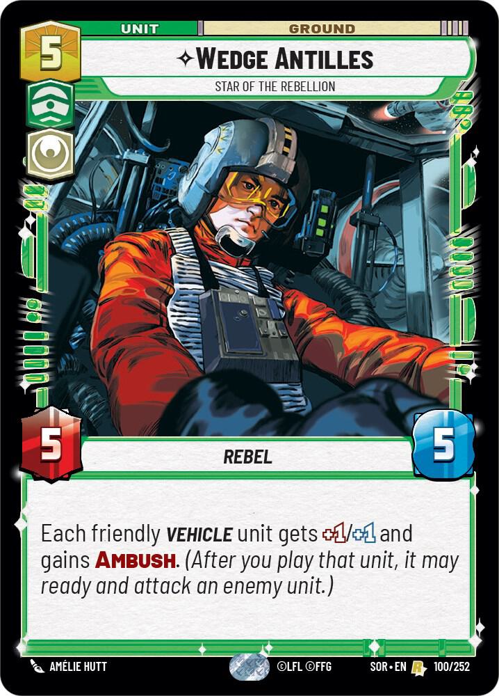 SWU Spark of the Rebellion - 100 Wedge Antilles