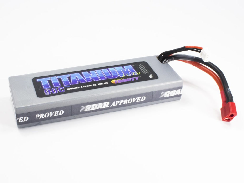 Trinity - 2S 7.4V 4500MAH 50C Battery Pack, w/ T-Plug (Deans Type)